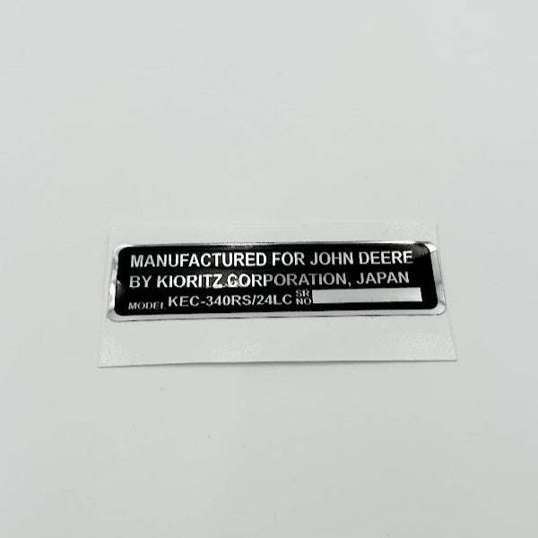 Kioritz Engine Serial Number Decal – New Breed Snowmobile Parts