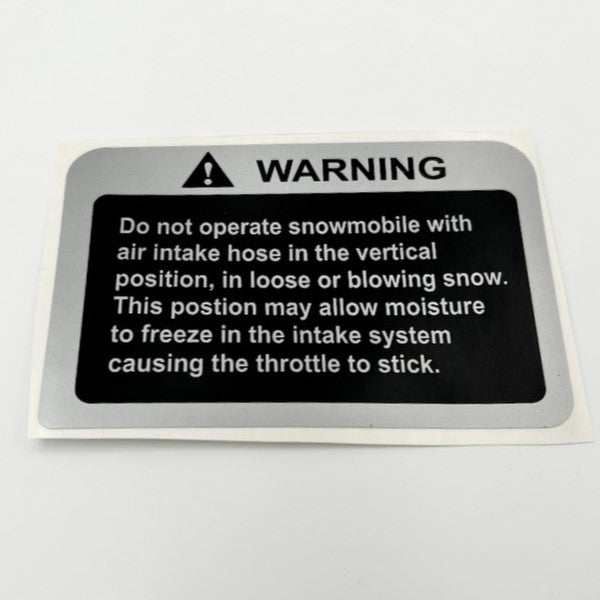 Trailfire Air Intake Caution Decal – New Breed Snowmobile Parts