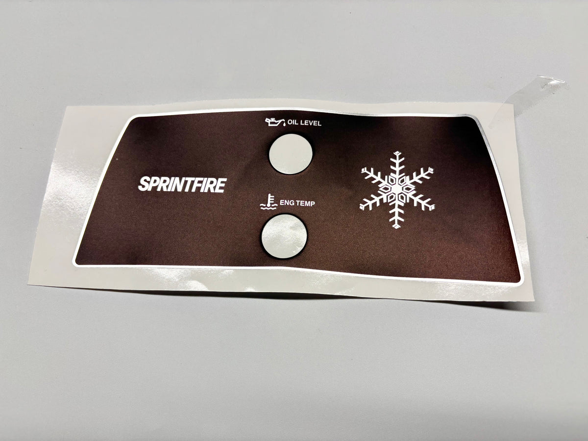 Sprintfire Dash Panel Decal - M69650 – New Breed Snowmobile Parts